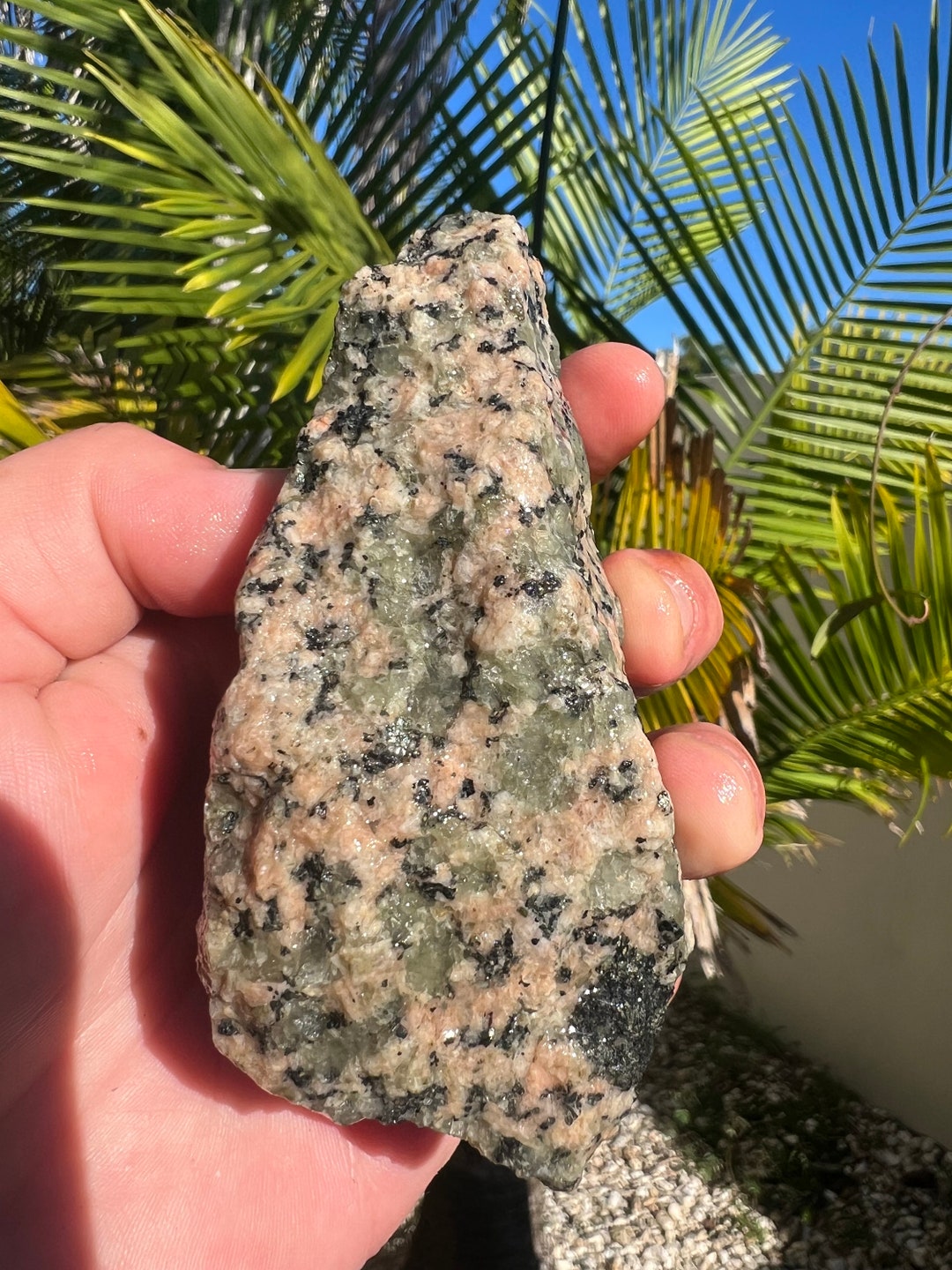 Australian Rough Granite Biotite Hornblend Feldspar Green Quartz 380 ...