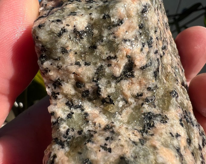 Australian Rough Pegmatite Granite Hornblende Biotite Feldspar Green ...