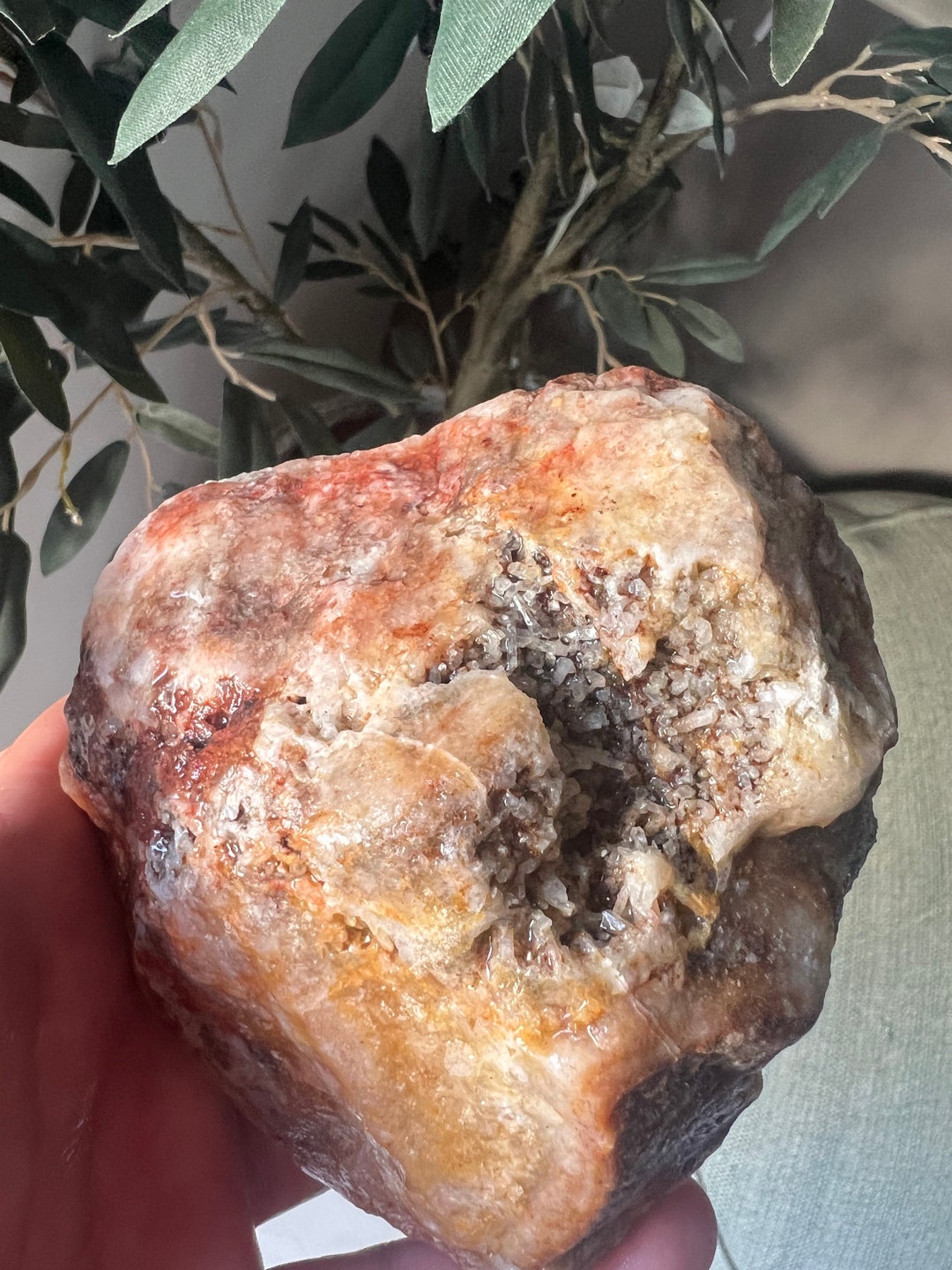 Australian Rough Ferruginous Quartz Several Crystal Pockets Collector ...