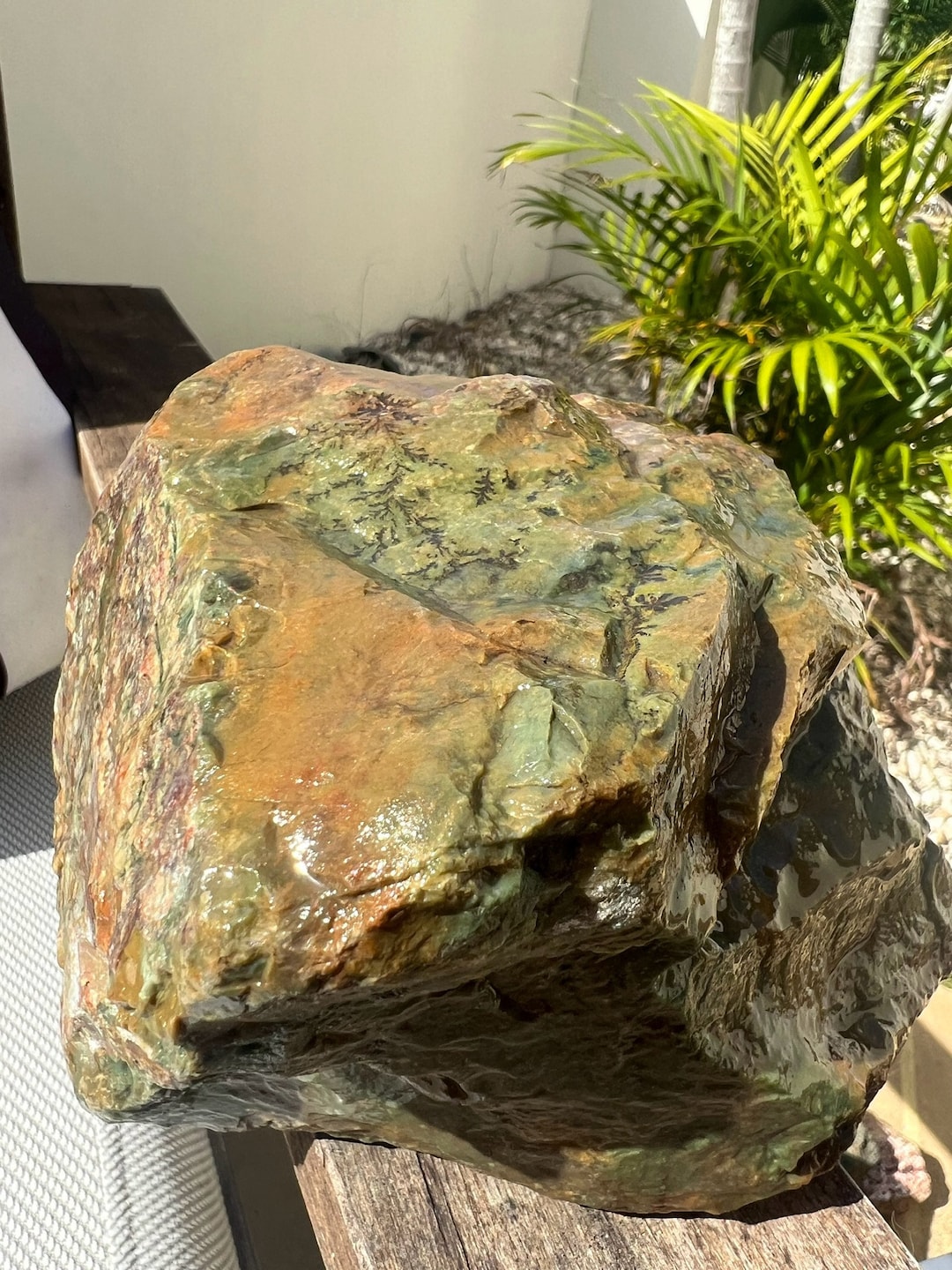 Australian HUGE DENDRITE Chert Chunk 2900 Grams Natural Raw Chalcedony ...