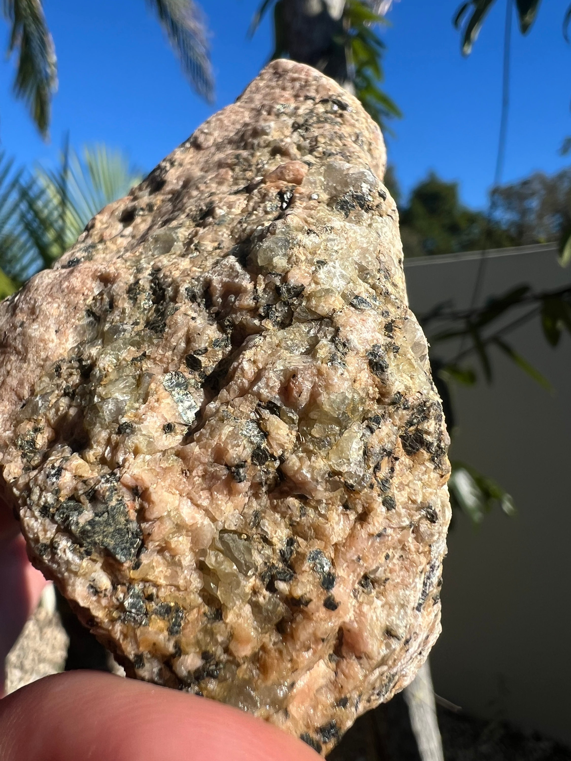Australian Rough Pegmatite Granite Hornblende Biotite Feldspar Green ...