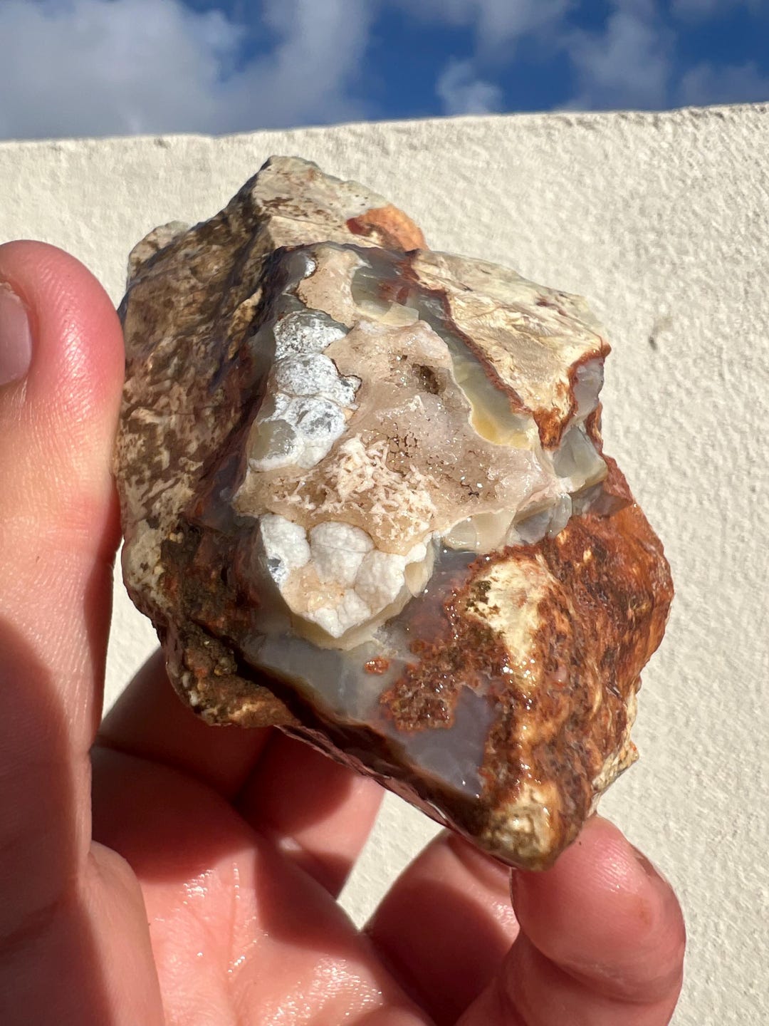 Australian Rough Thunderegg Botryoidal Druzy Boulder Chunk 230 Grams ...