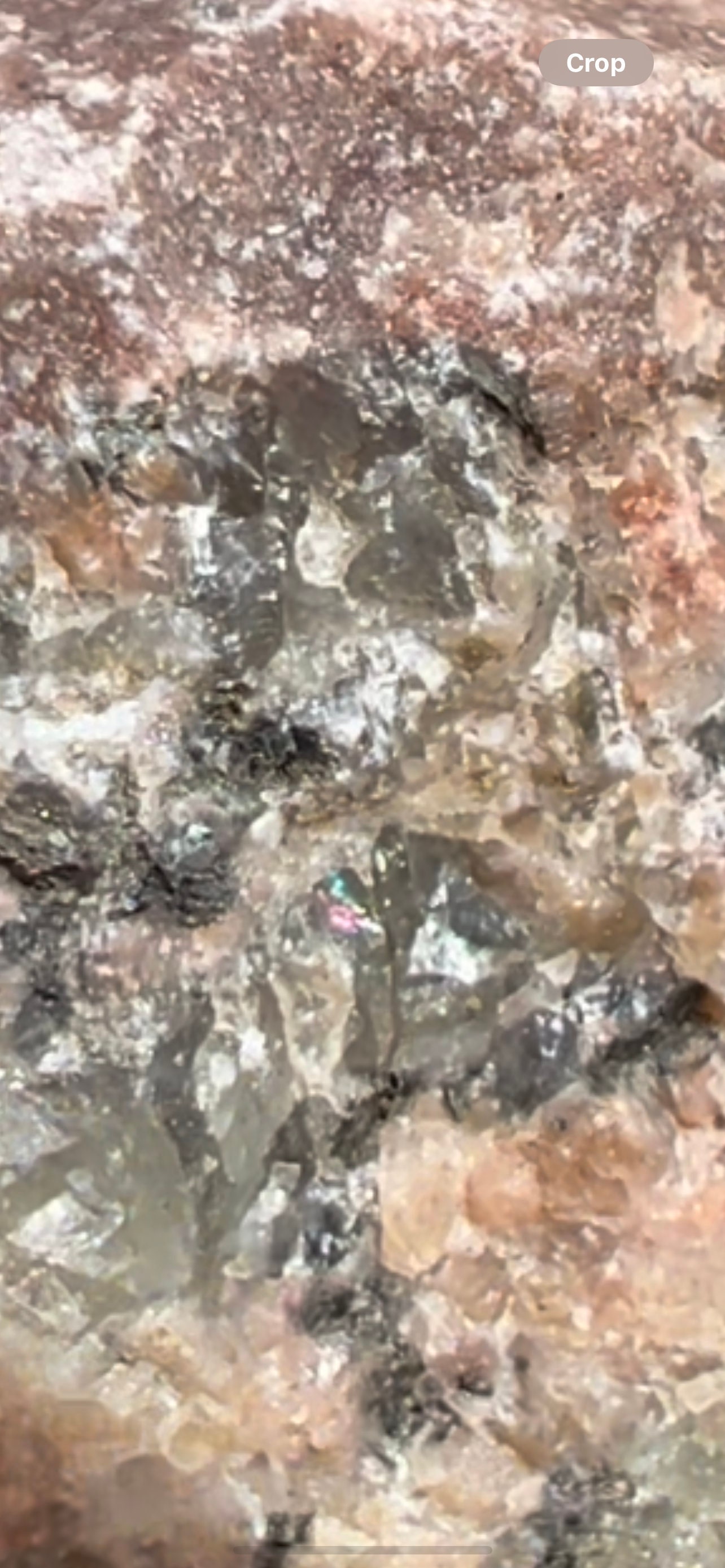 Australian Rough Granite With Aura Quartz! Rare Flashes of Purple and ...