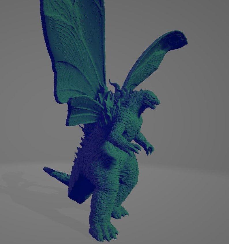 Burning Godzilla Wings .stl - Etsy