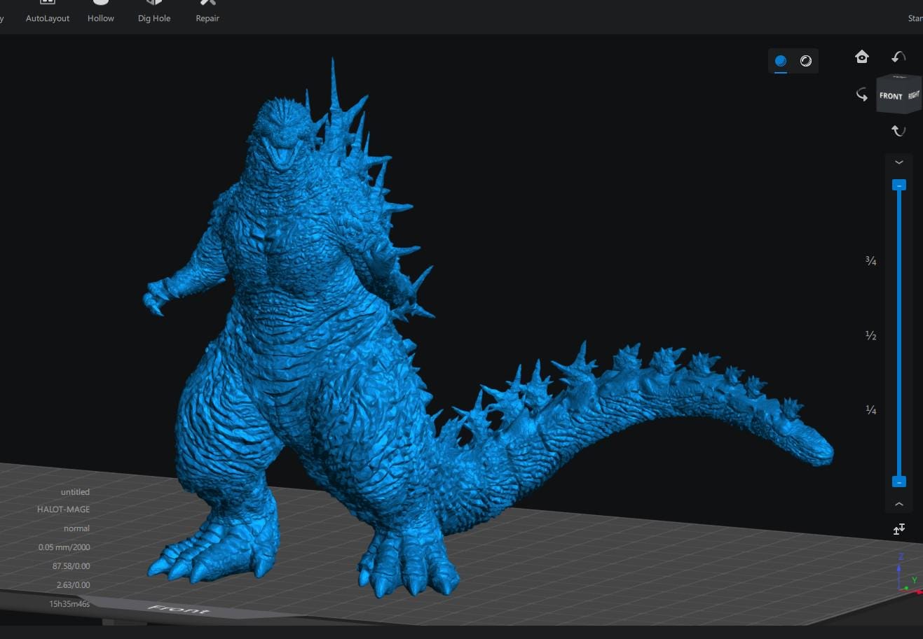 Godzilla Minus One 3D STL - Etsy