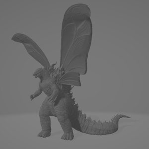 Burning Godzilla Wings .stl - Etsy