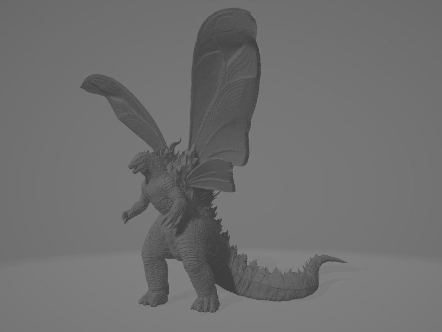Burning Godzilla Wings .stl - Etsy