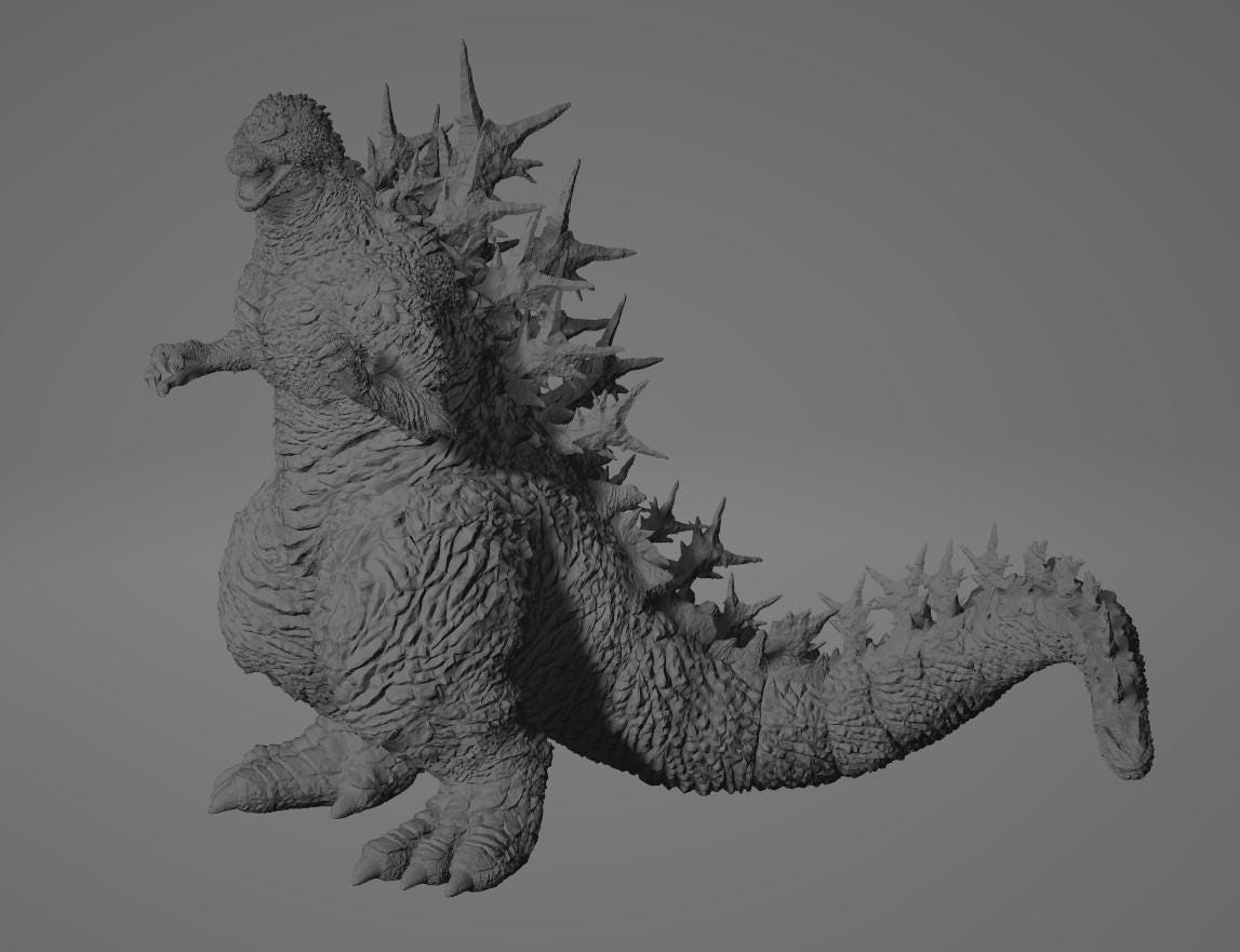 Godzilla Minus One 3D STL - Etsy