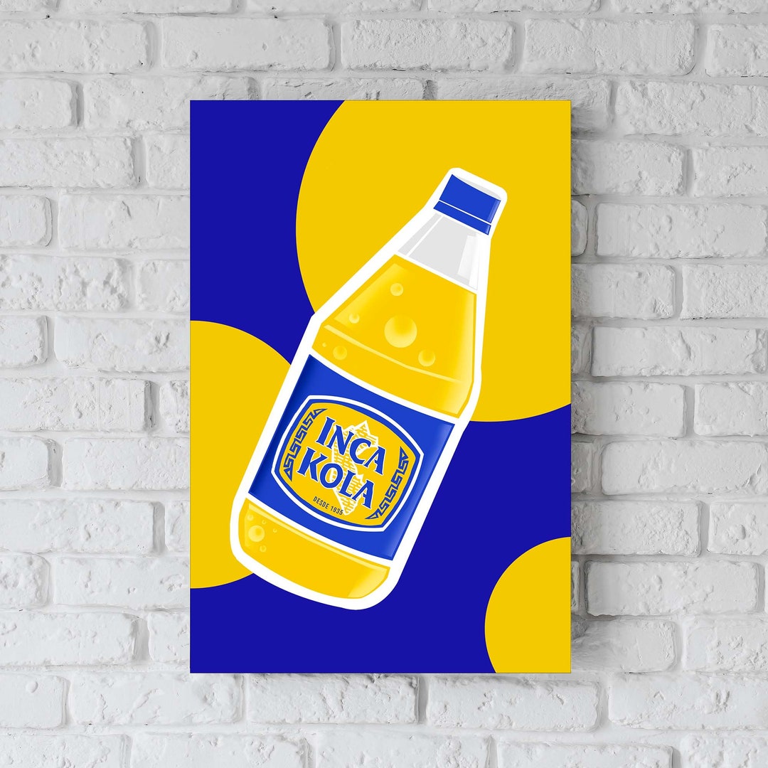 Decorative classic inca kola poster - Etsy España