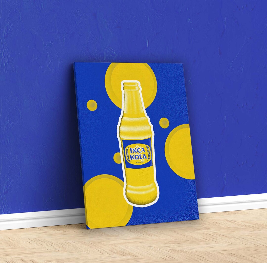 Inca Kola Poster Decorative Peruvian Soda Matte Canvas, Stretched, 0.75 ...
