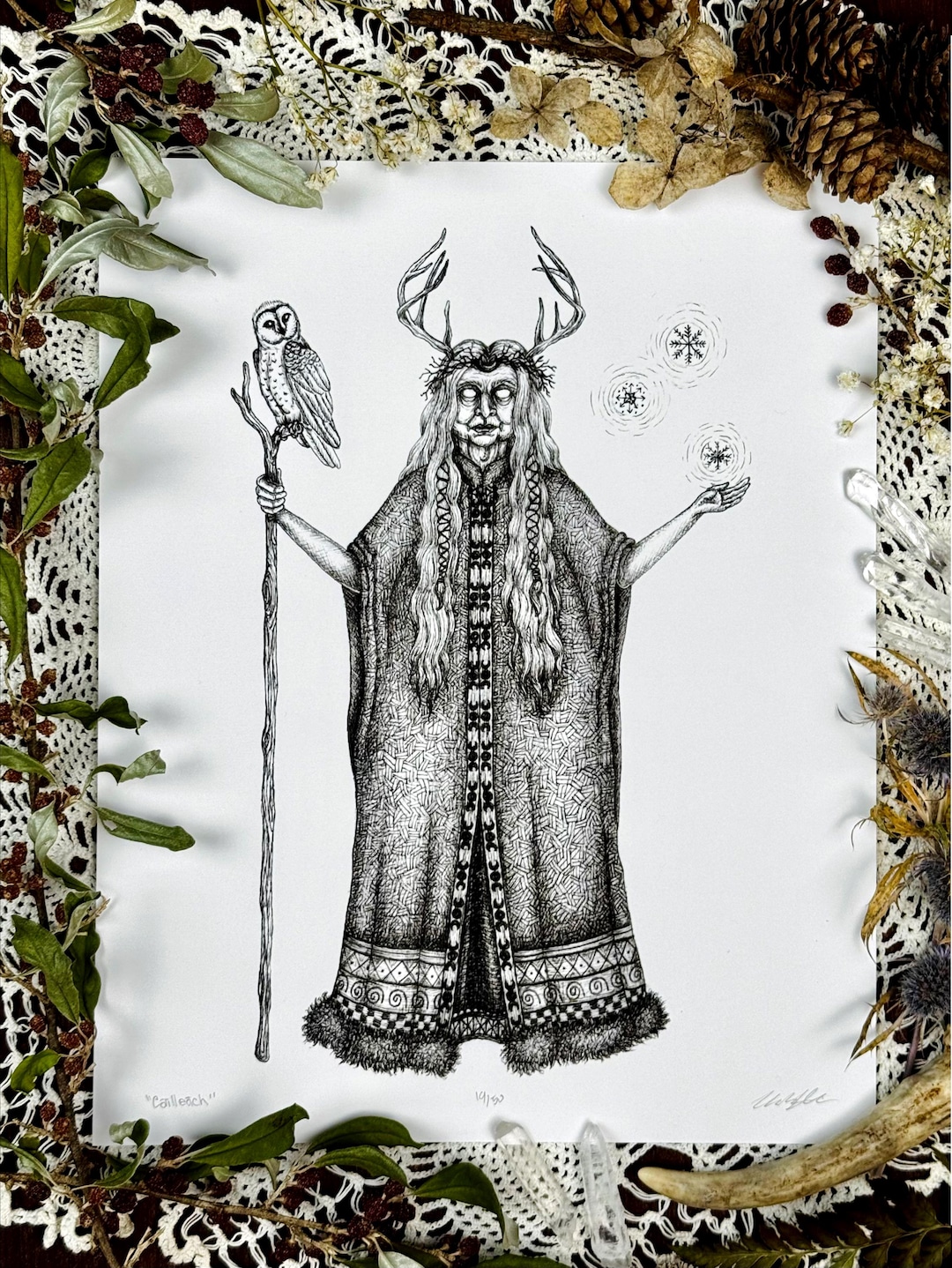 The Cailleach | Winter Goddess | Fine Art Print | Celtic Mythology ...