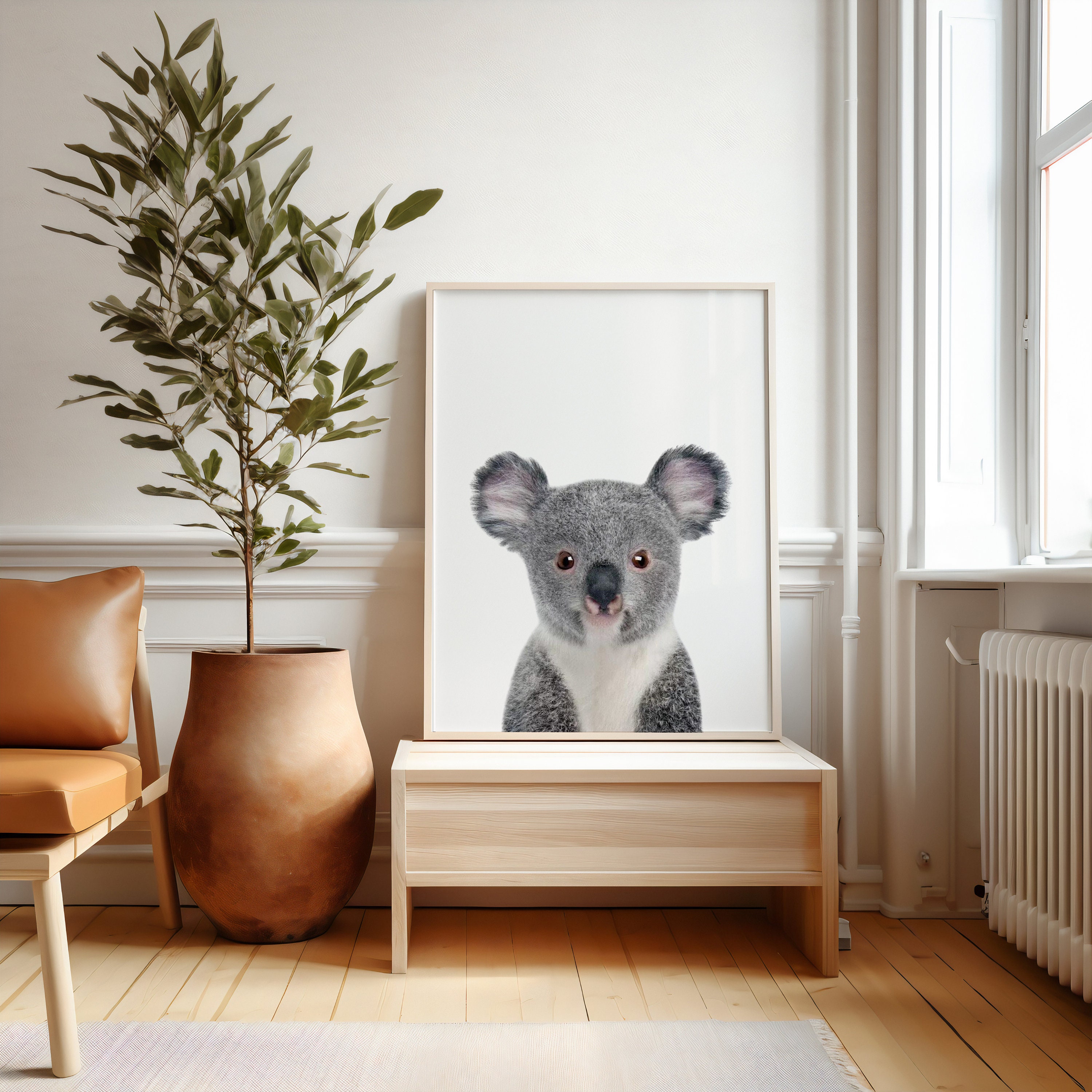 Cute Baby Koala Print, Nursery Printable Wall Art, Australian Animal ...