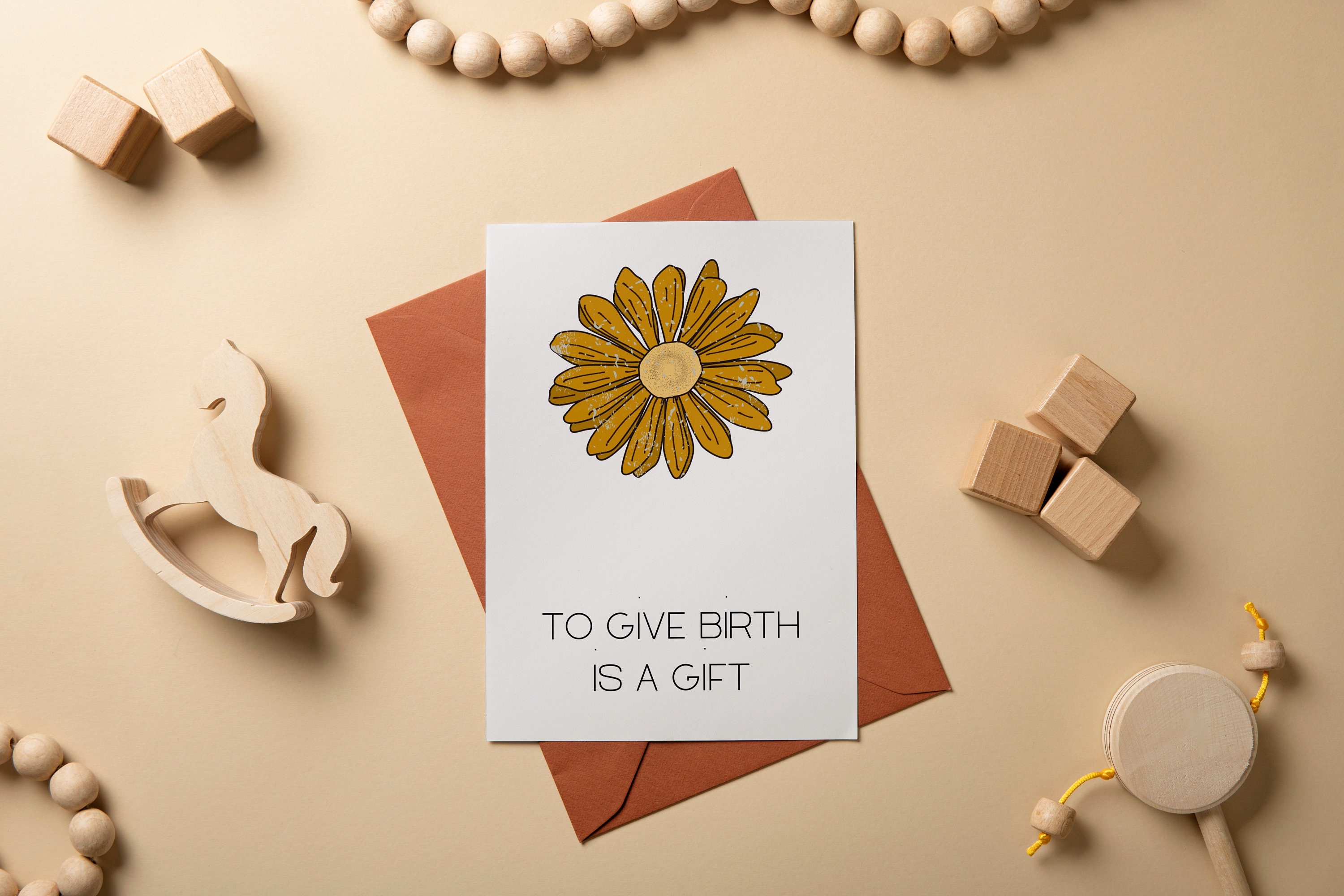 60 Birth Affirmation Cards Printable With Colored Flowers ...