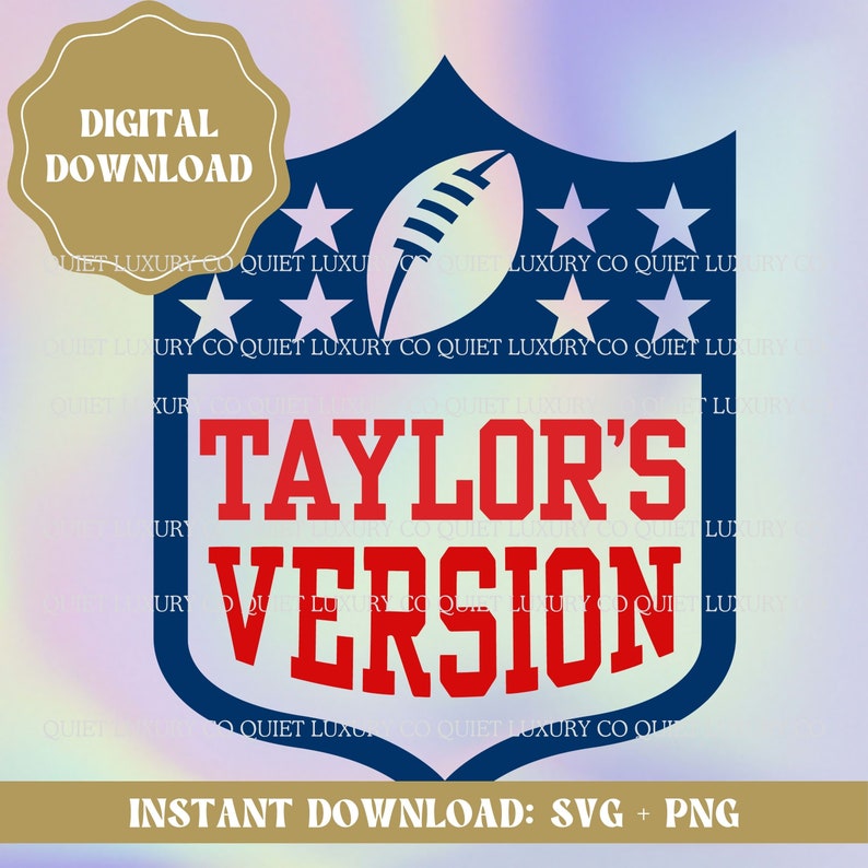 Taylor's Version SVG PNG Logo Download Football Digital Design Travis ...