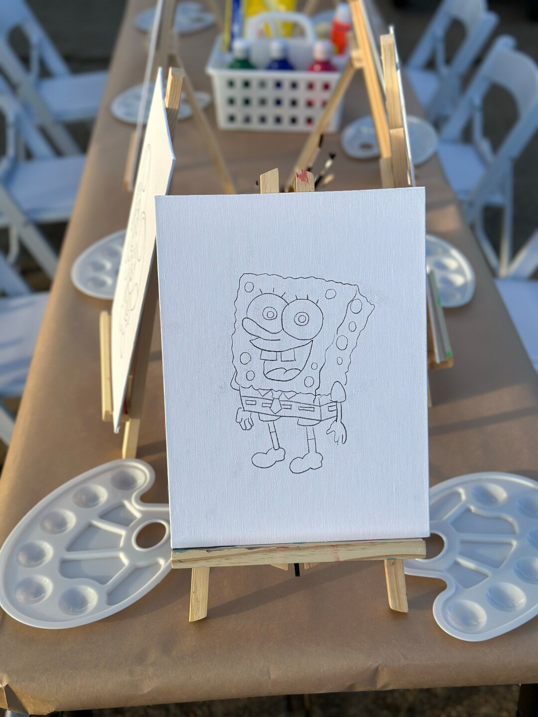 Color Your Own Canvas Party Paint Canvas Party Activity - Etsy