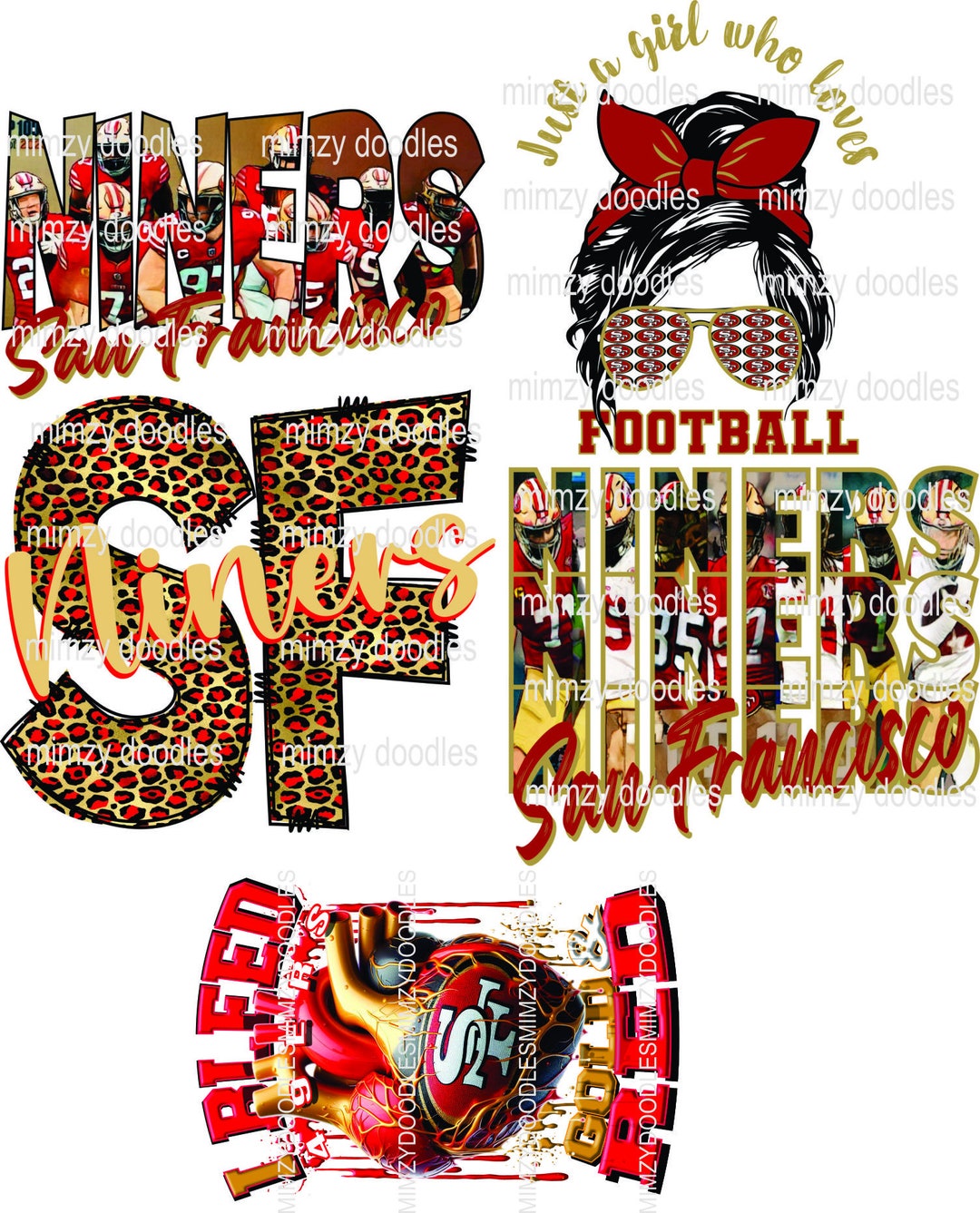 Digital Download, Niners Gang Sheet, Messy Bun, Sf Niners, Superbowl ...