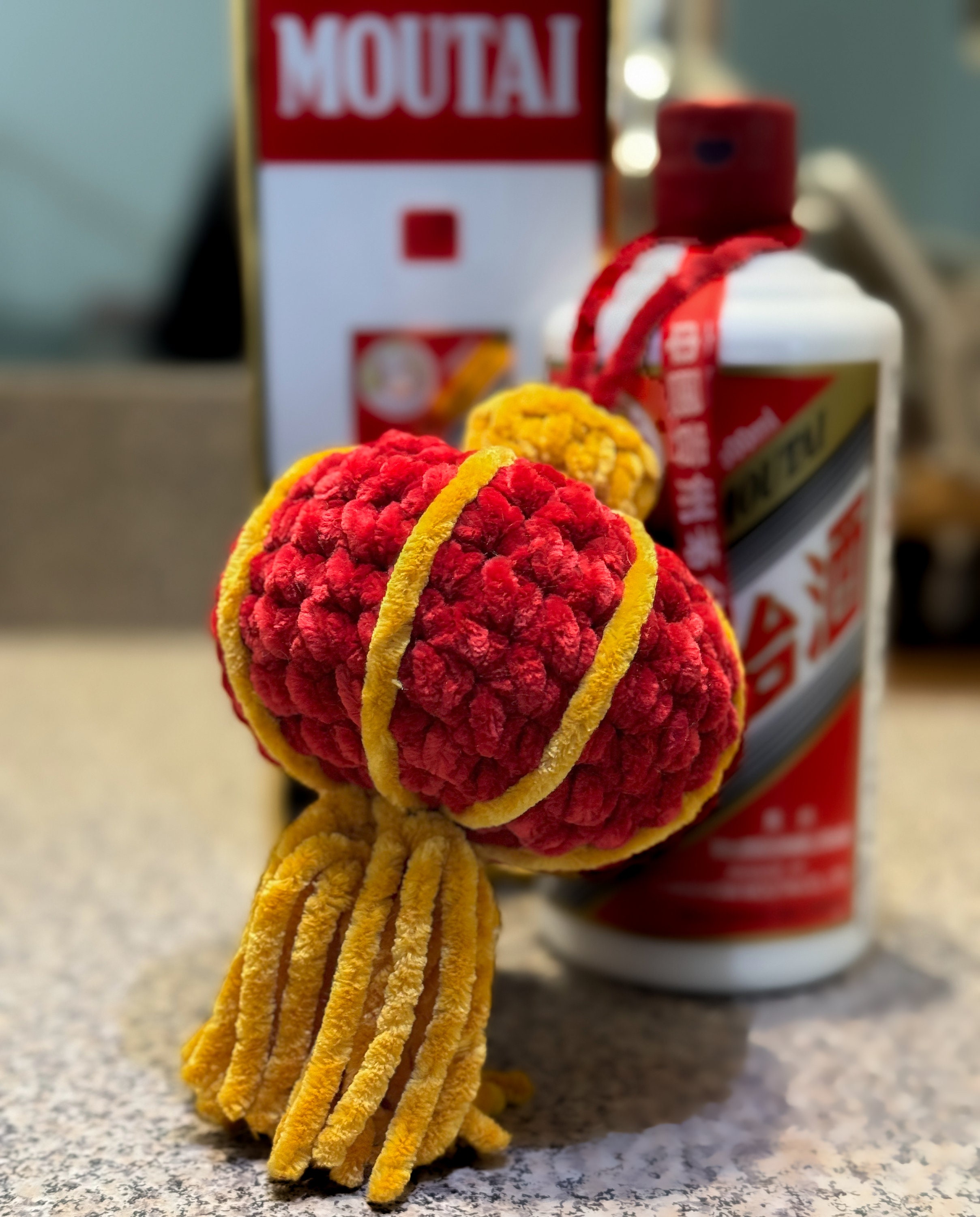 Crochet Red Lantern Toy Plush, Chinese Lunar New Year Keychain - Etsy