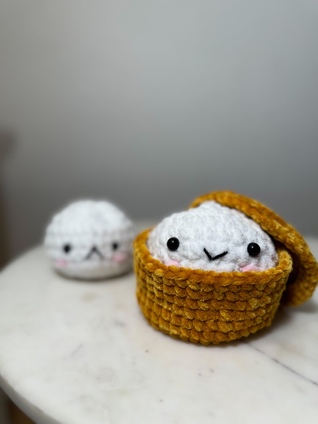 Crochet Bao Bun Plushie Plushy Toy Amigurumi Bamboo Steamer - Etsy