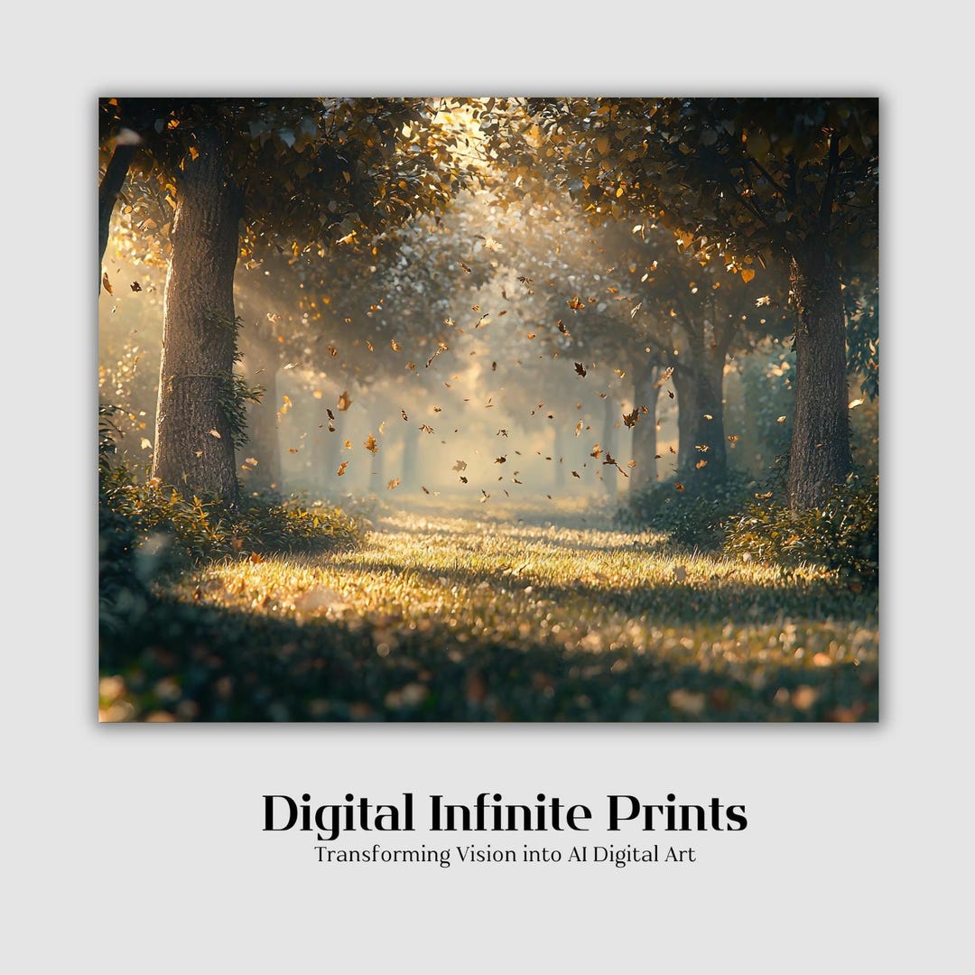 Digital Download Woodland Path Art, Instant Download Nature Scene Print ...
