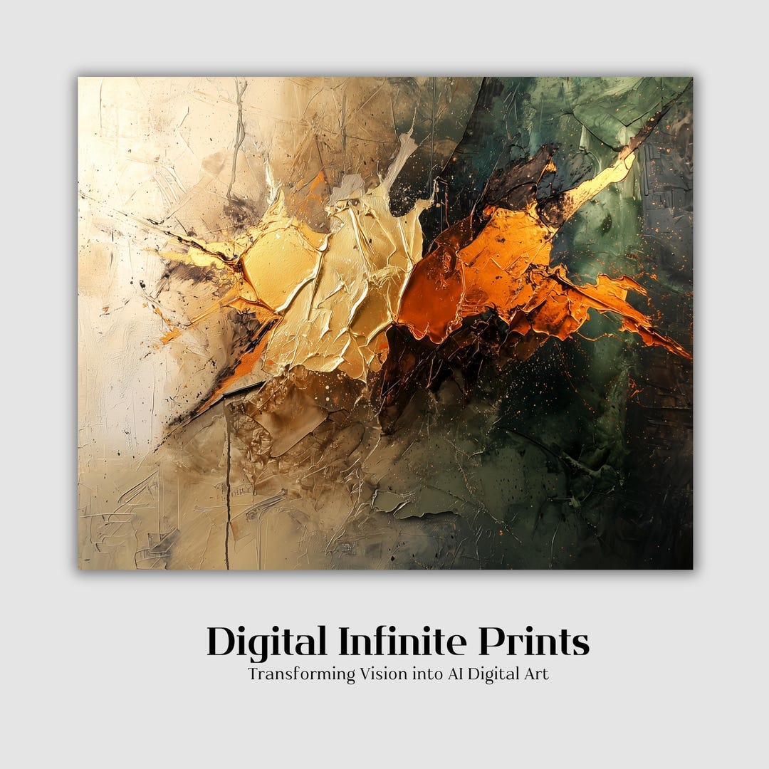 Abstract Digital Art Print, Modern Wall Art, Digital Download Artwork ...