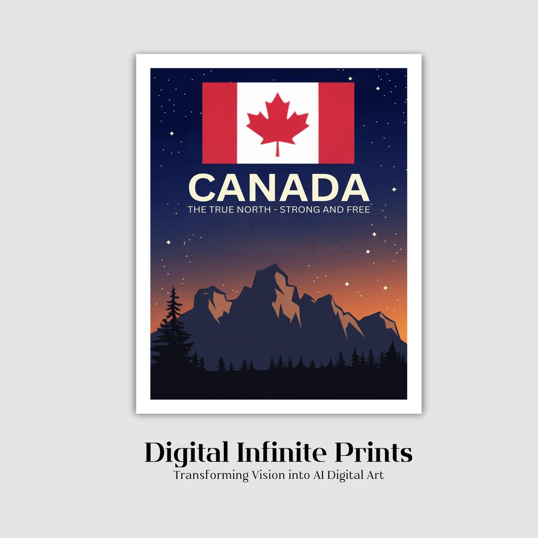 Canadian Patriotic Digital Download, Large Sizes, Canada Strong and ...
