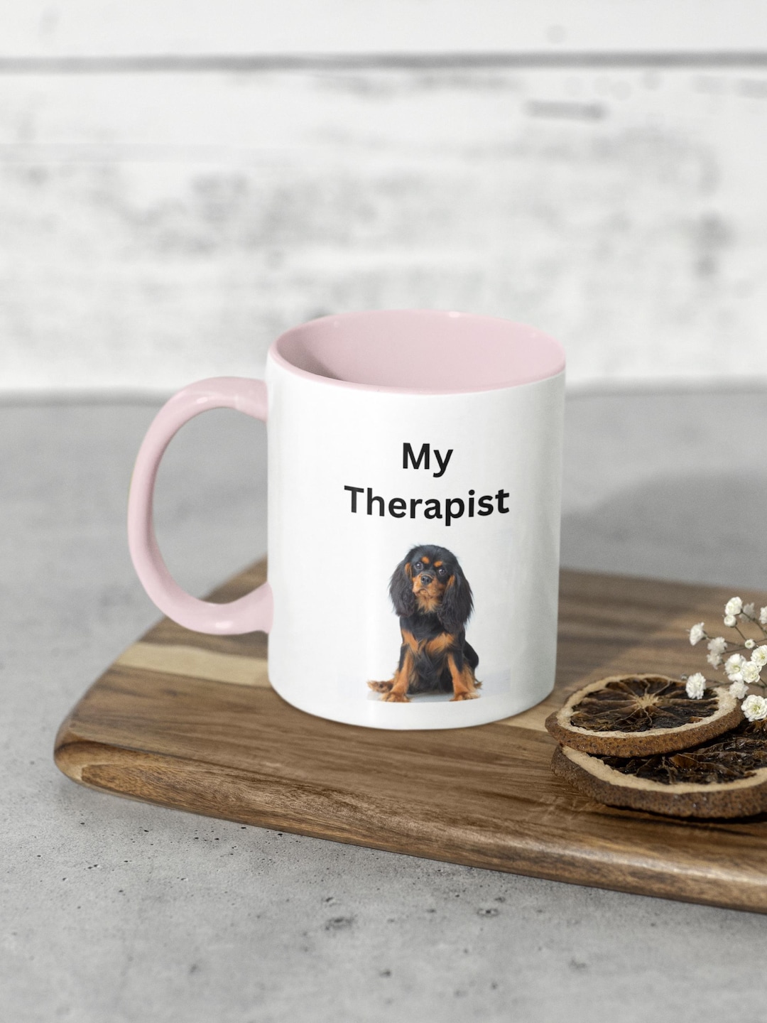 Cavalier Coffee Mug Black Tan Dog Cup Ceramic Drinkware King Charles ...