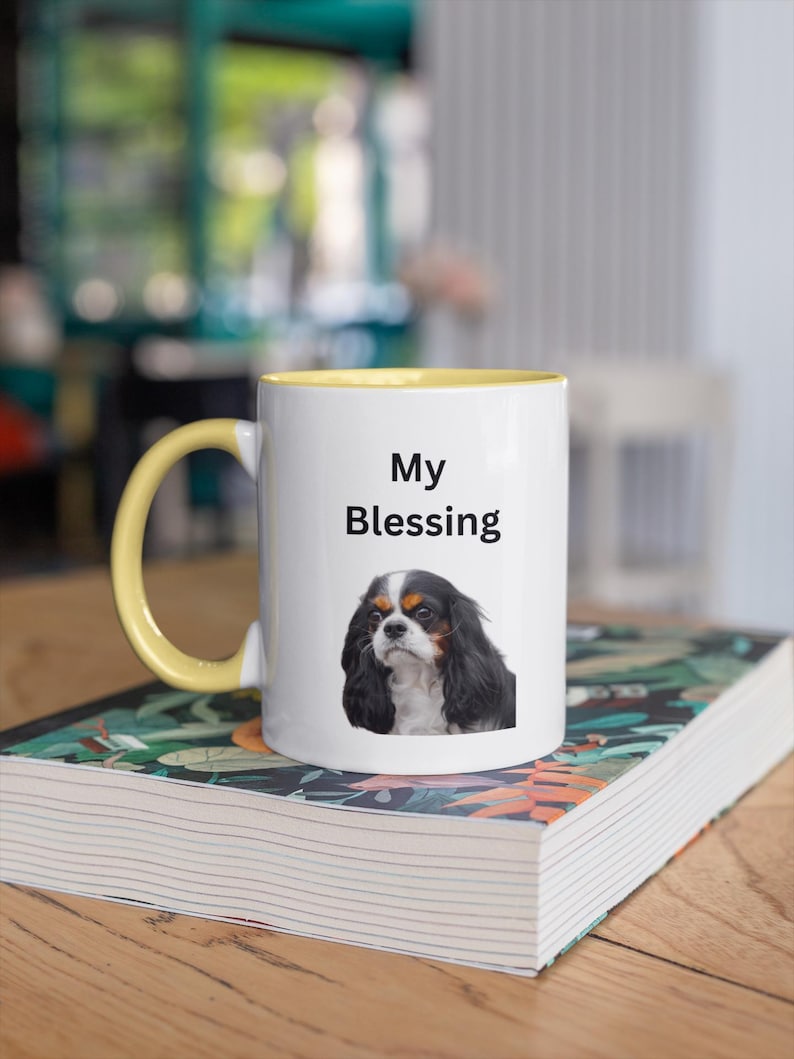 Cavalier Dog Mug King Charles Tri Color Spaniel Gift Pet Owner Coffee ...