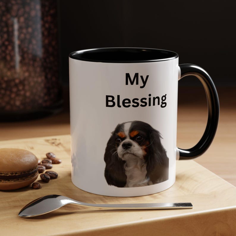 Cavalier Dog Mug King Charles Tri Color Spaniel Gift Pet Owner Coffee ...