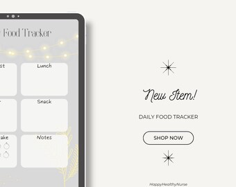 Food Tracker Download, Daily Food Tracker, Download,printable - Etsy