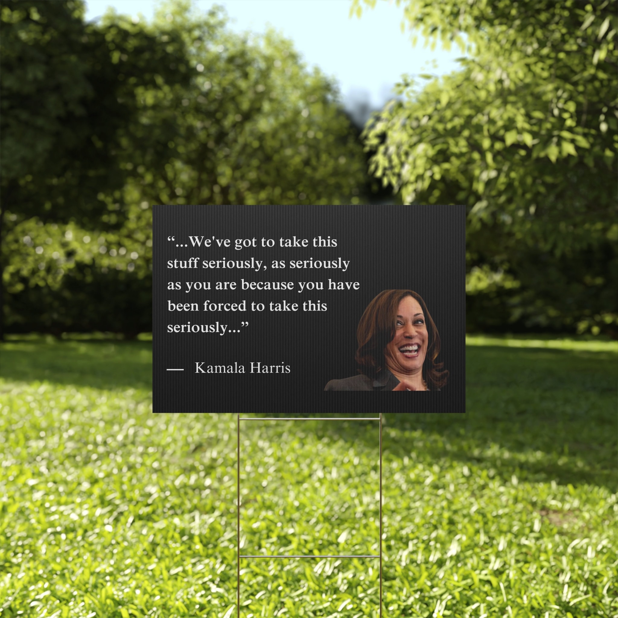 Funny Kamala Quote Yard Sign - Etsy