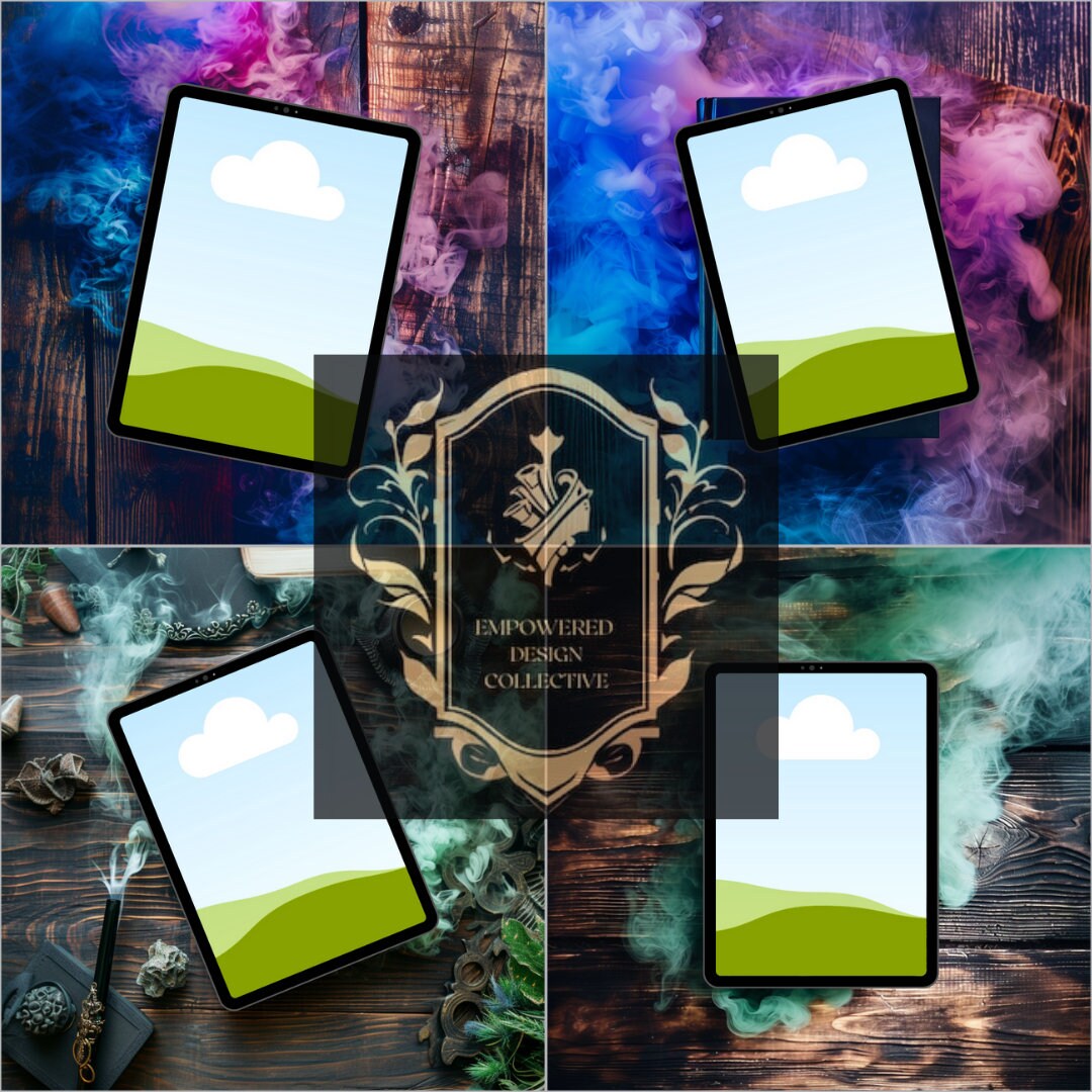 Magic and Potions Book Mockup Template Flat Lay Bookstagram Social ...