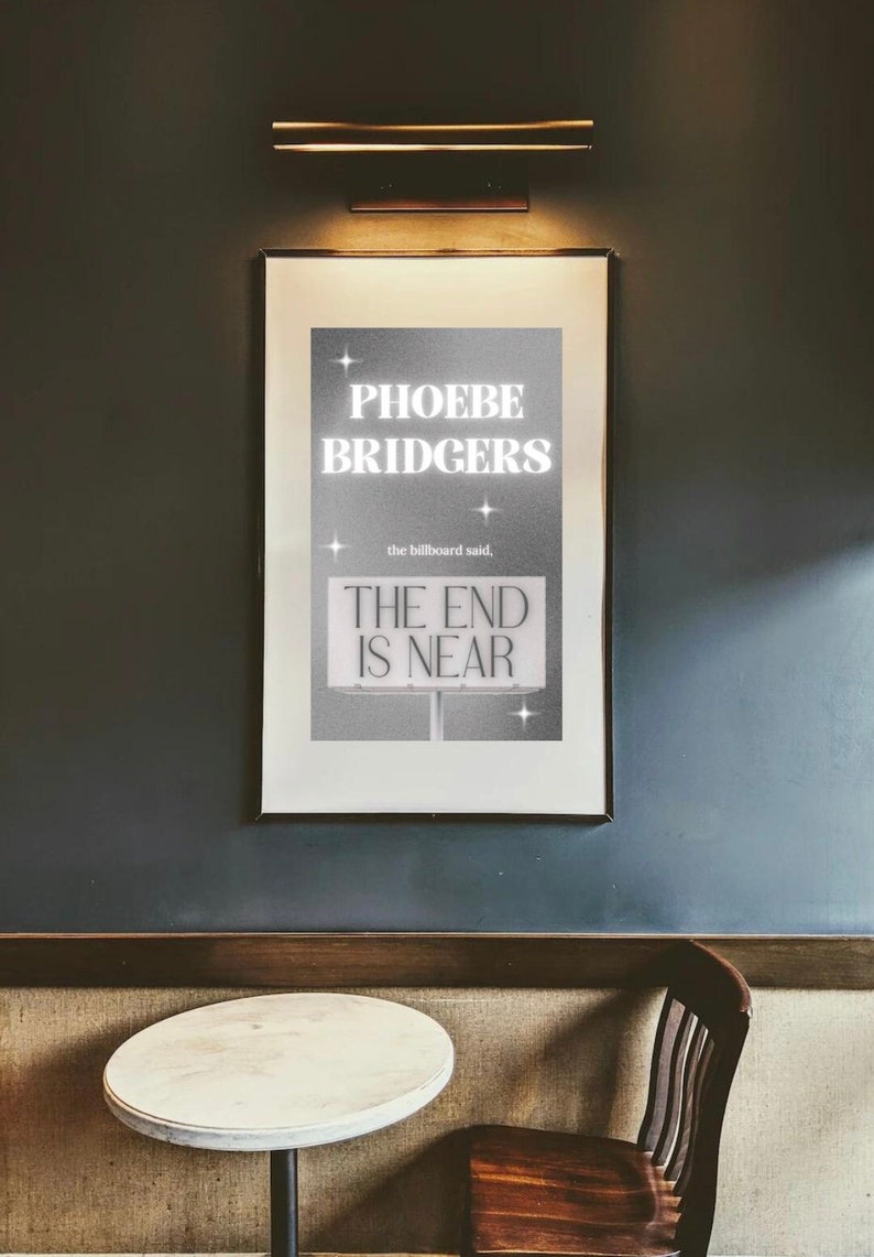 I Know the End - Phoebe Bridgers Poster *download* - Etsy