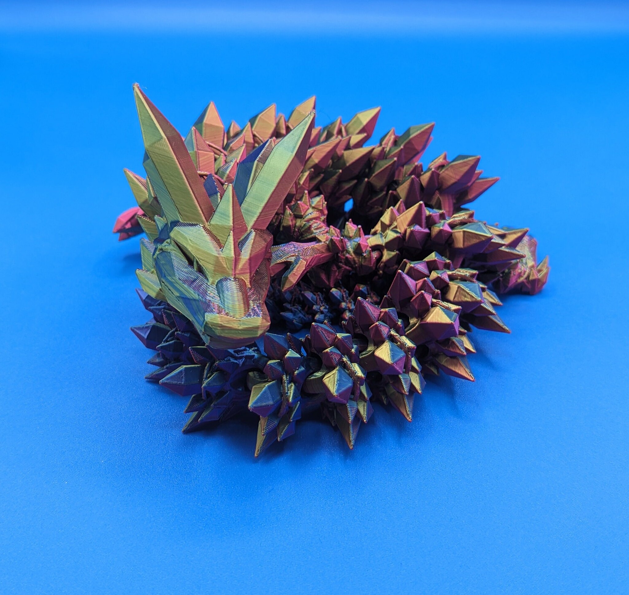 Articulated Crystal Dragon 3D Printed - Etsy