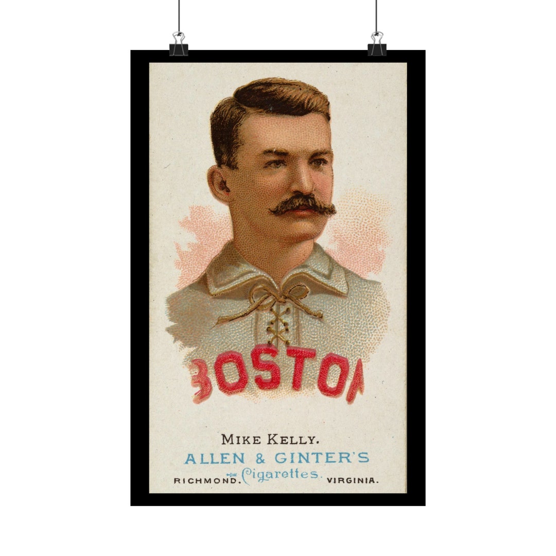 Mike king Kelly, Poster of an 1887 Baseball Card, world's Champions ...