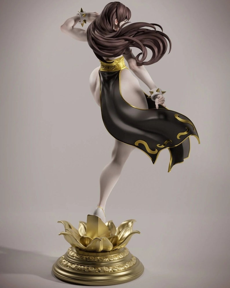 Chun Li Fan Made 3d Printed Resin Figure Etsy