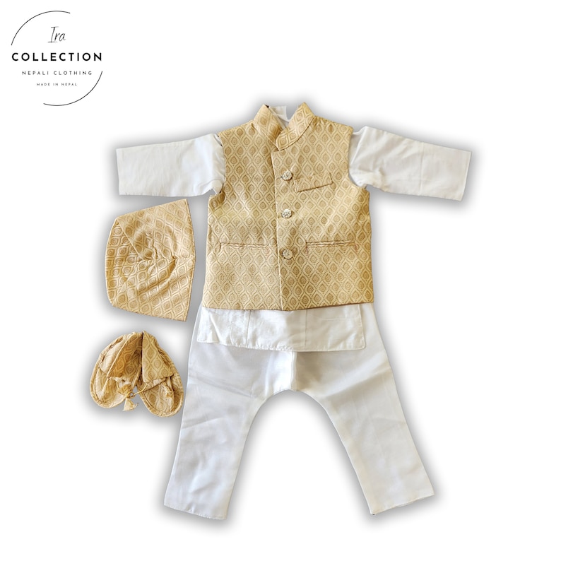 Nepali Pasni/celebration Set Boys Nepali Weaning/festive - Etsy