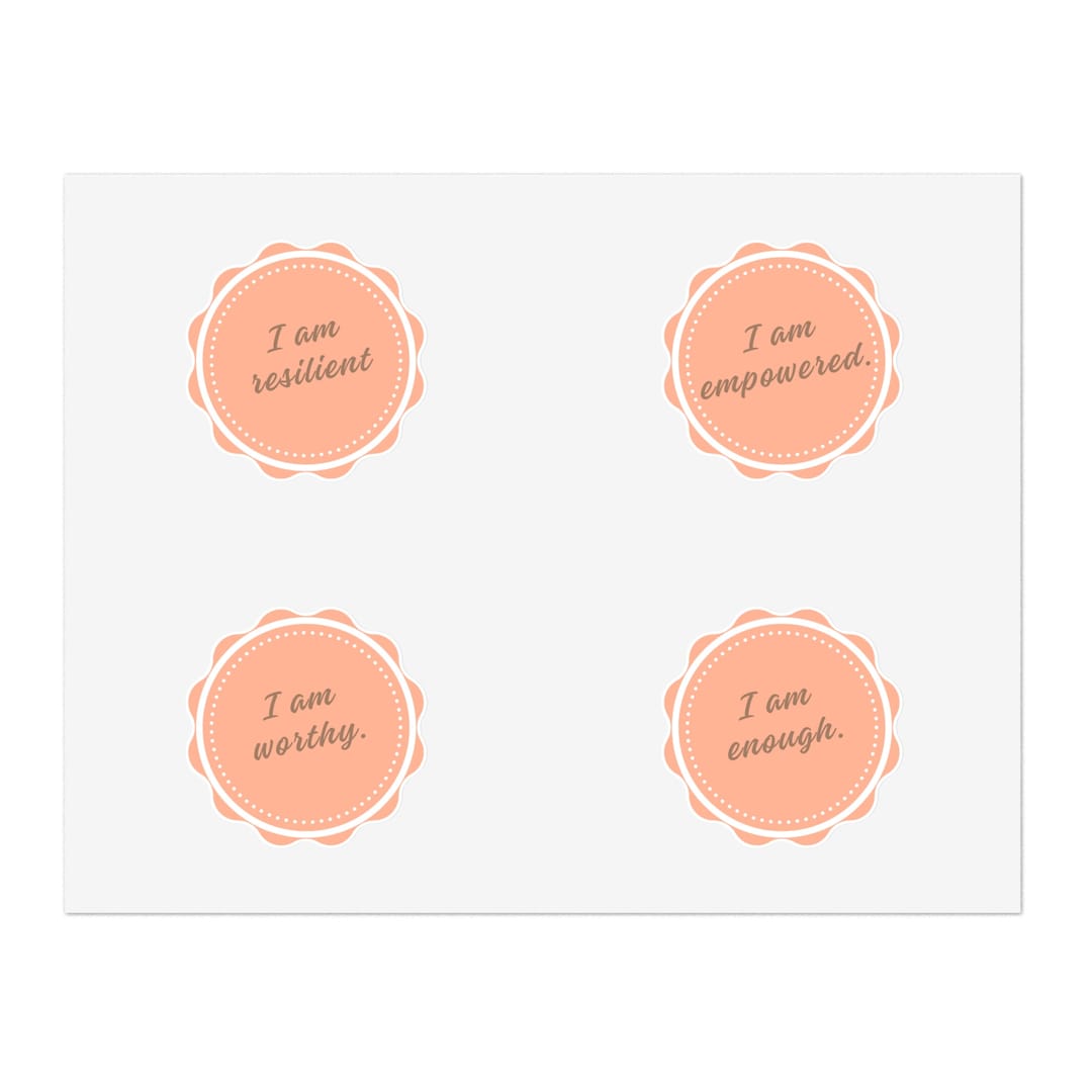 I Am Affirmations Self Care Stickers, Self Love Club, Anxiety Sticker ...