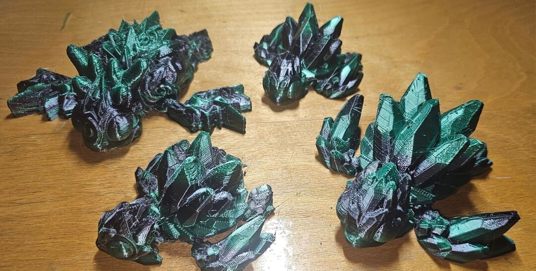 3D Printed Articulated Gem Turtles - Etsy