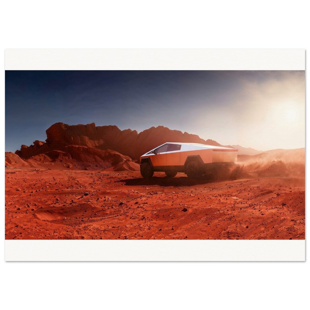 Cybertruck on Mars Museum-quality Matte Paper Poster - Etsy