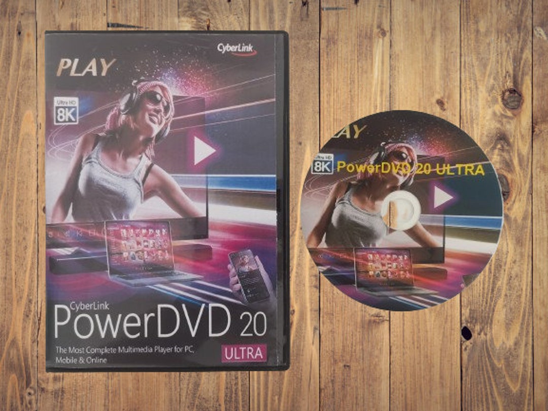 Cyberlink Powerdvd Ultra 20 Powerdvd 20 for Windows 7/8/10/11 DVD ...
