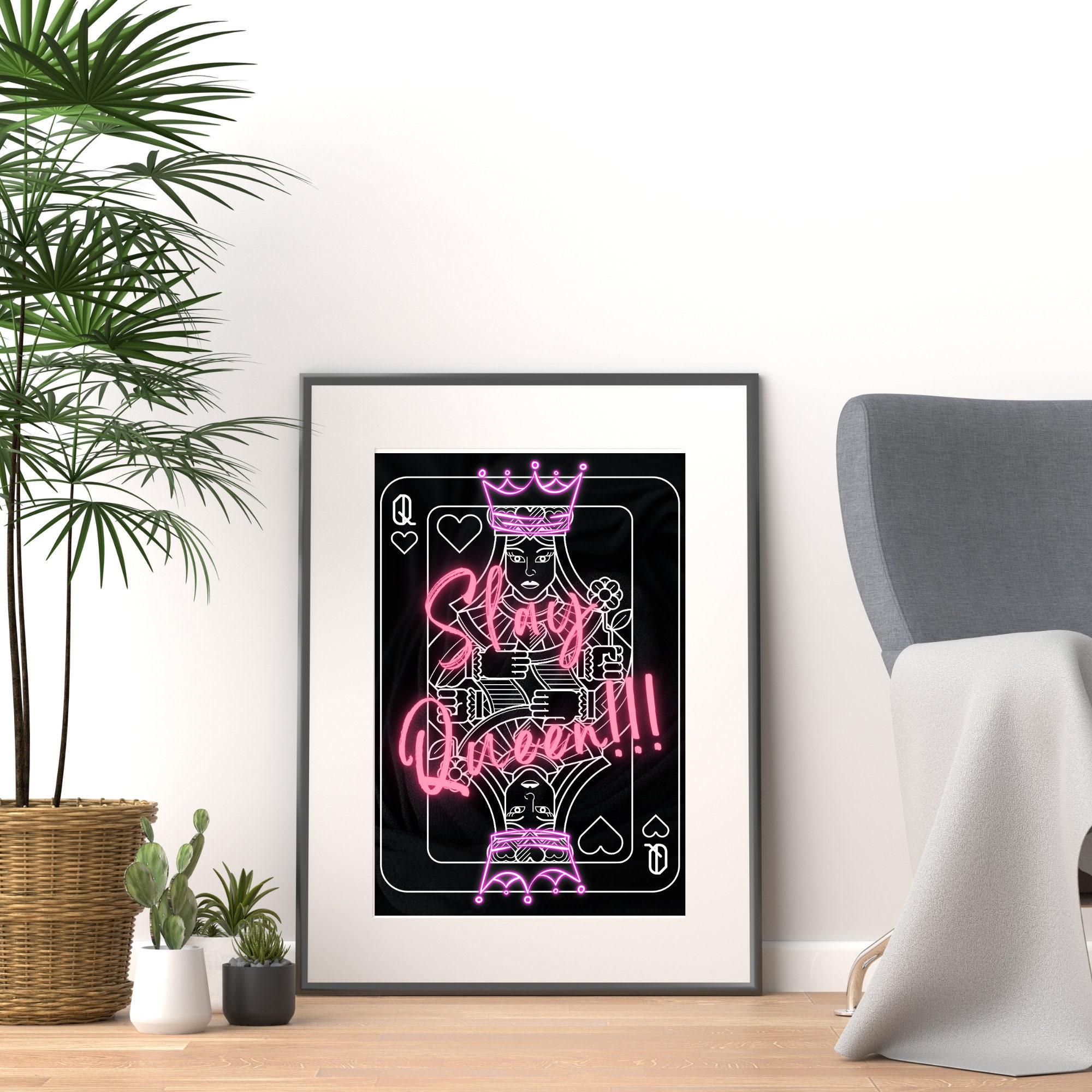 Slay Queen 3 Digital Art Print Empowerment Chic Instant Download Decor ...