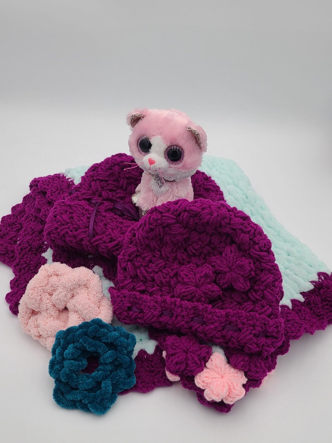 Mother and Child Hat & Baby Blanket Combo Handmade in the - Etsy