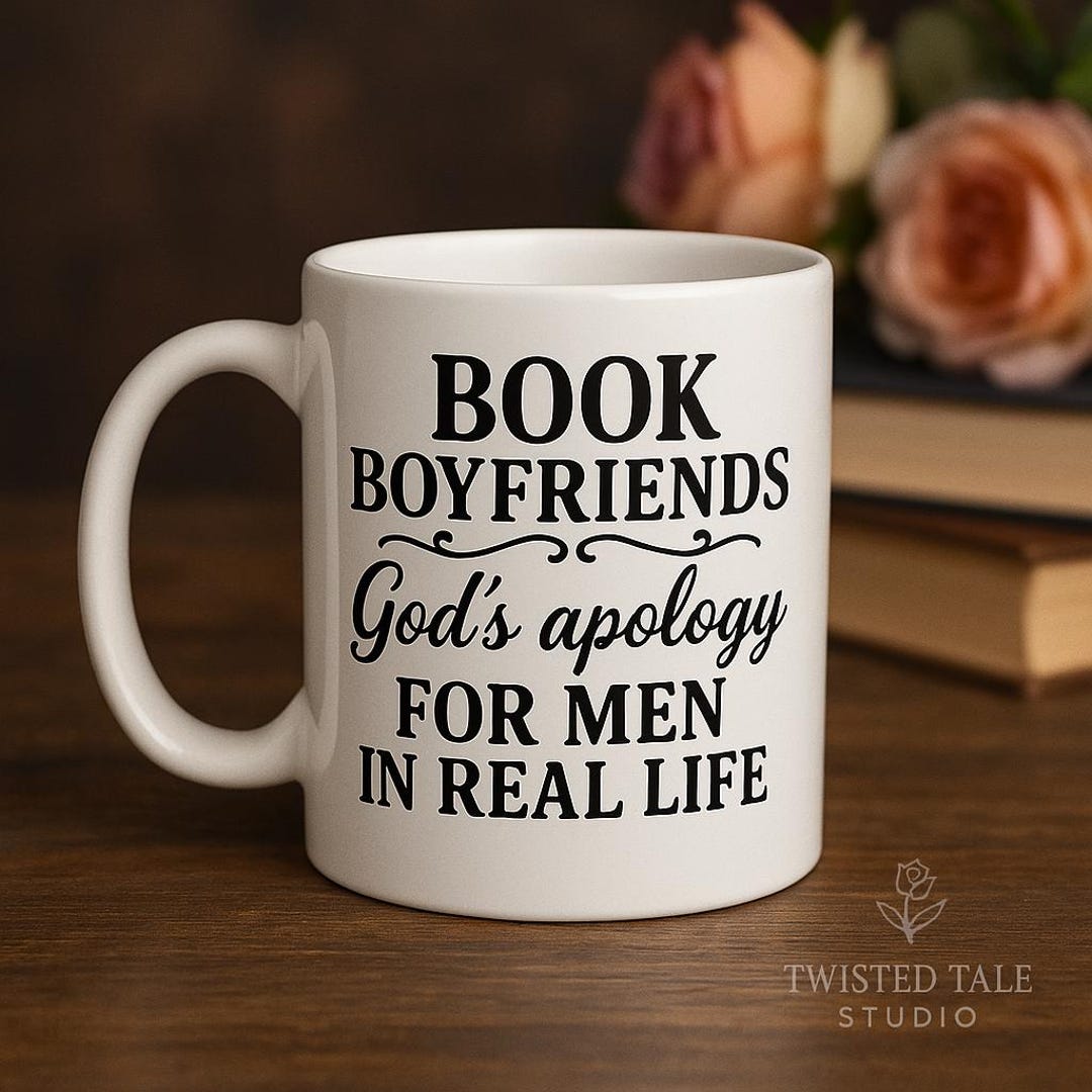 Book Boyfriends SVG | God’s Apology for Men in Real Life | Romantic ...