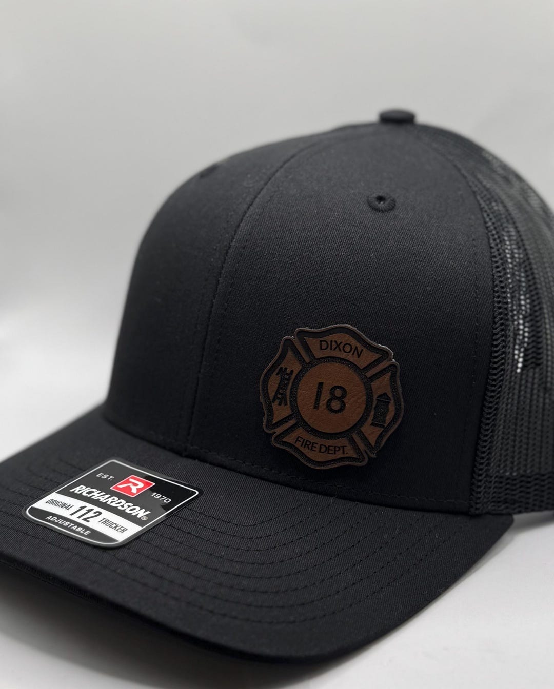 Custom Firefighter Richardson Hat 6 Panel Trucker Cap Firefighter Logo ...