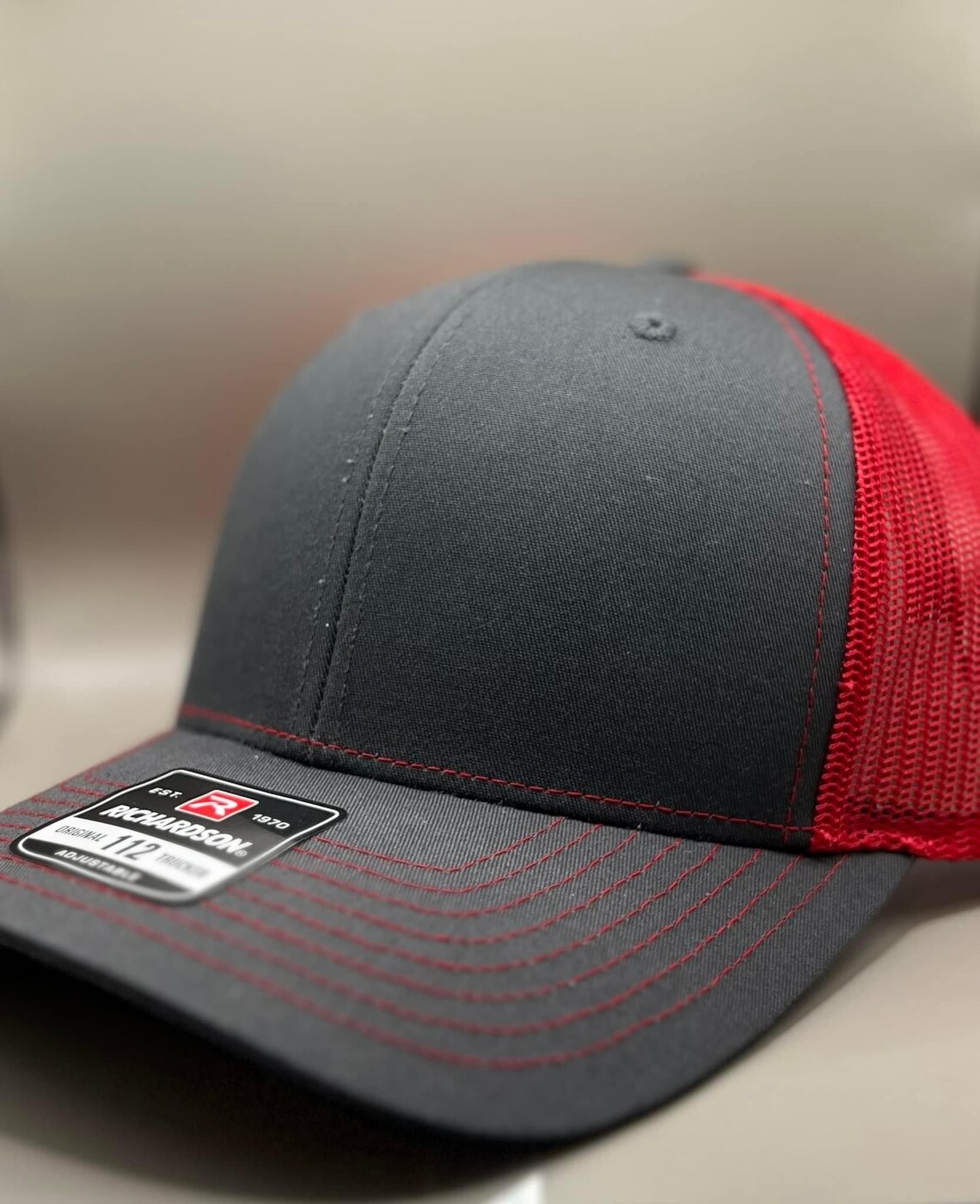 Custom Farm Logo Leather Patch Hat | Personalized Richardson 112 ...