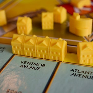 Monopoly House and Hotel Game Pieces - Etsy