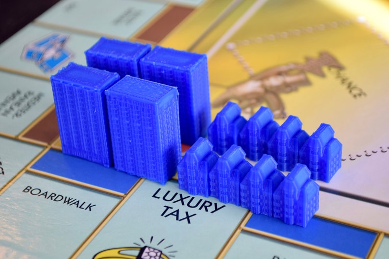 Monopoly House and Hotel Game Pieces - Etsy