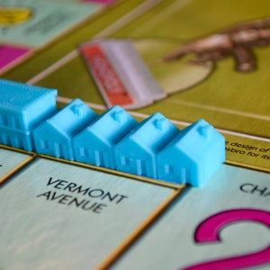 Monopoly House and Hotel Game Pieces - Etsy