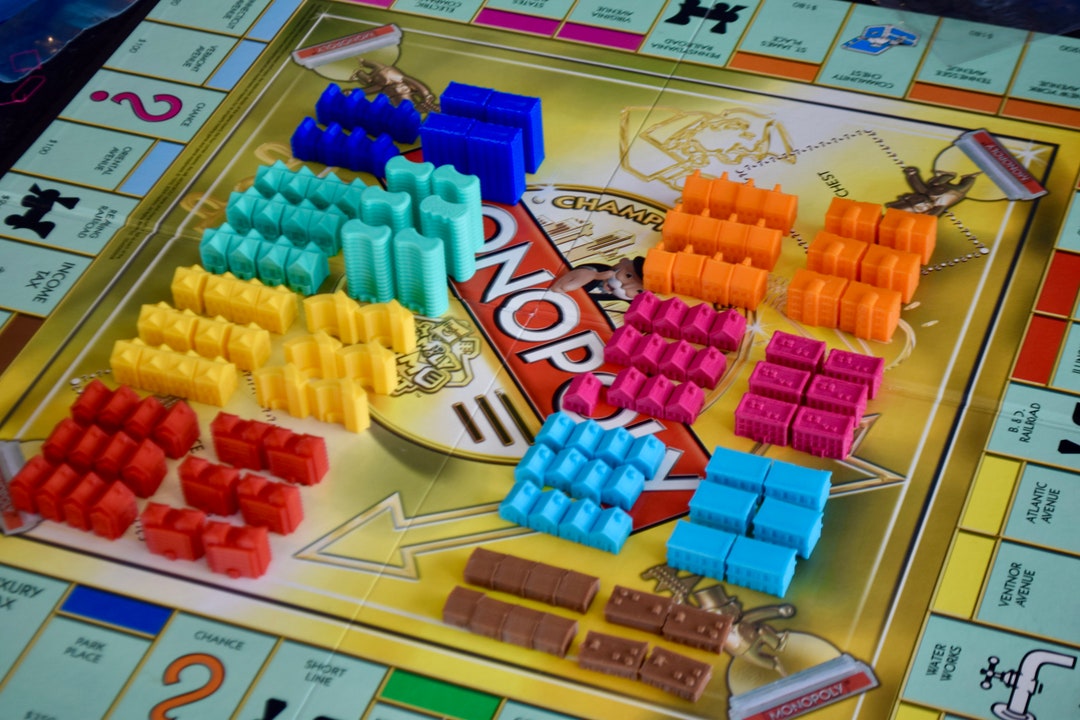 Monopoly House and Hotel Game Pieces - Etsy