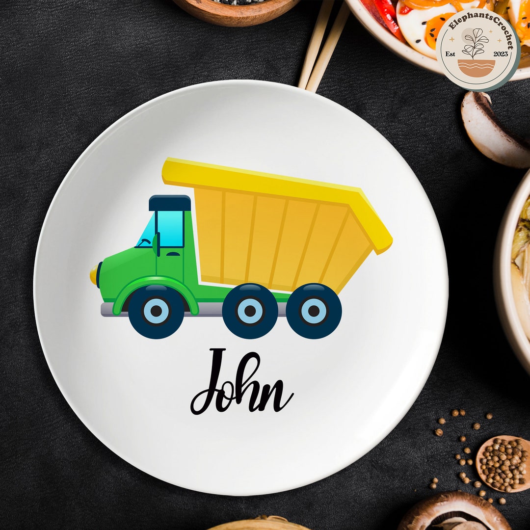 Personalized Construction Plates Custom Truck Plates Custom Dinner ...